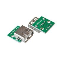 China USB To 2.54mm DIP Adapter Female Connectors PCB Converter Board for sale