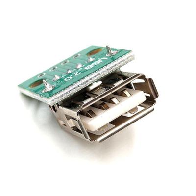 China USB To 2.54mm DIP Adapter Female Connectors PCB Converter Board for sale