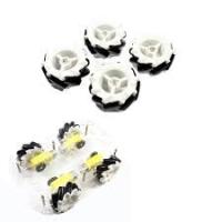 China Diameter 65MM Plastic Mecanum Wheel For 4WD Intelligent Trolley Robot for sale