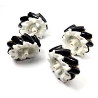 China Diameter 65MM Plastic Mecanum Wheel For 4WD Intelligent Trolley Robot for sale