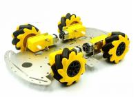 China Aluminum Alloy RC Robot Car Chassis With Mecanum Wheel for sale