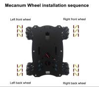 China 65mm Plastic Omnidirectional Wheels Robot With TT Motor Coupling for sale