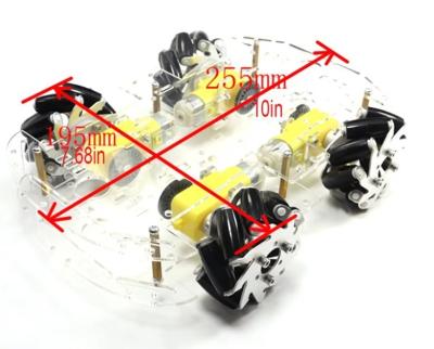 China Diameter 65MM Metal Mecanum Wheel Robot For Smart Car for sale