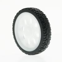 China 65×15mm ABS Plastic TT Motor Smart Car Robot Tire for sale