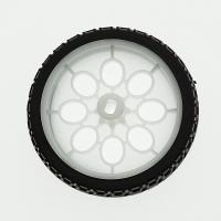 China 65×15mm ABS Plastic TT Motor Smart Car Robot Tire for sale