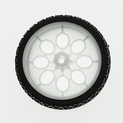 China 65×15mm ABS Plastic TT Motor Smart Car Robot Tire for sale