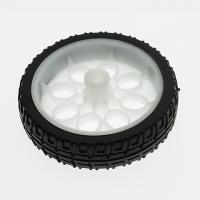 China 65×15mm ABS Plastic TT Motor Smart Car Robot Tire for sale