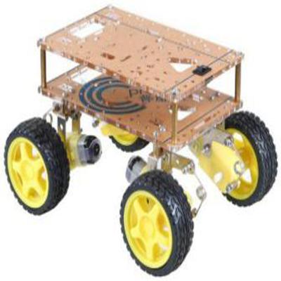 China 400mAh 4WD Robot Car Chassis With DC Motor for sale