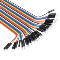 China 15cm Male To Male 40 Pin Solderless Breadboard Jumper Wires for sale