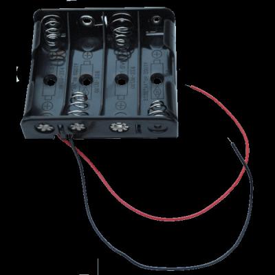 China Black 4 1.5V AA Battery Holder Box For Arduino for sale