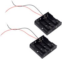 China Black 4 1.5V AA Battery Holder Box For Arduino for sale