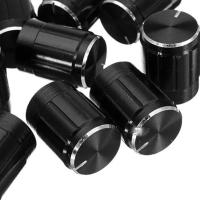 China Okystar 15*16mmh Black Solid Aluminum Potentiometer Knob for sale