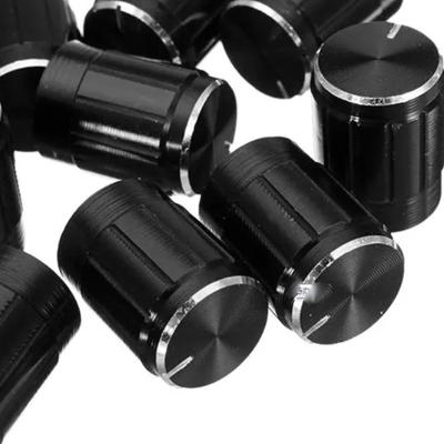 China Okystar 15*16mmh Black Solid Aluminum Potentiometer Knob for sale