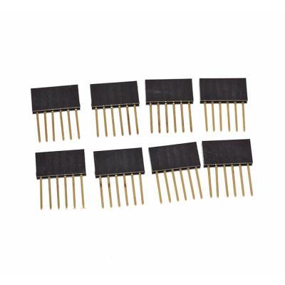 China 2.54mm 6 8 10 Pin Header Connector For Arduino Shields Gold Plating for sale