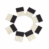 China 2.54mm 6 8 10 Pin Header Connector For Arduino Shields Gold Plating for sale