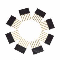 China 2.54mm 6 8 10 Pin Header Connector For Arduino Shields Gold Plating for sale