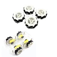 China 4WD Plastic Transparent Wheel Smart Car Chassis Kit For Mecanum for sale