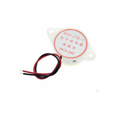 China Continuous Sound Wired Electronic Tone Buzzer SFM-27 for sale
