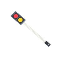 China Red And Yellow 2 Buttons Matrix DIY Membrane Keypad for sale
