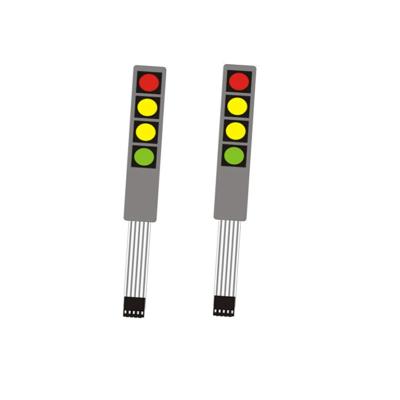 China DC12V 30mA 4 Keys Matrix DIY Membrane Switch Keypad for sale