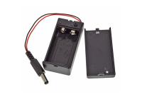 China 5.5MM Male Plug Battery Connector Case 9V With ON OFF Switch for sale