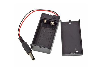 China 5.5MM Male Plug Battery Connector Case 9V With ON OFF Switch for sale