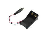 China DC 9V Battery Box Holder With DC Plug Electronic Components for sale