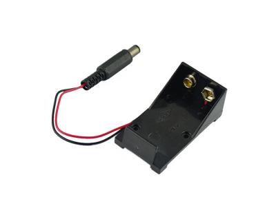 China DC 9V Battery Box Holder With DC Plug Electronic Components for sale