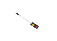 China Red And Yellow Two Button Mini Membrane Switch Panel 20x40MM for sale