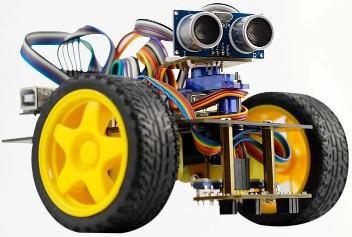 China 2WD Drive Smart Arduino DOF Robot Ultrasonic Obstacle Avoidance / Line Tracking for sale