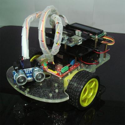 China 2WD Smart Arduino Car Robot Remote Control Intelligent Car with LCD Screen for sale