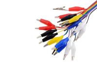 China DIY Connection Test Lead 20cm 10pin Jumper Wire Male With Alligator Clips for sale