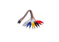 China Electric Test Lead 20cm 10pin Electrical Jumper Wire Female With Crocodile Clip for sale