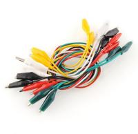 China Crocodile Clips Jumper Wires Brass / Copper / Steel Nickel Plated Finish for sale