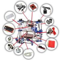 China Prusa Mendel i2 RepRap HQ 3D Printer Complete Kit Universal Desktop for sale