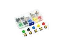 China 12x12x7.3mm Push Button Switch Cap 12V Round Assortment Kit DIY Project for sale