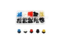China 12x12x7.3mm Push Button Switch Cap 12V Round Assortment Kit DIY Project for sale