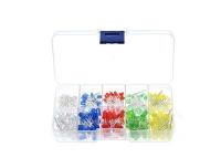 China PVC 3MM 5MM Short Feet LED Diode Kit Light Emitting Mixed Color With Box for sale