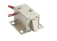 China Small DC 12V Electromagnetic Cabinet Lock 4mm Open Frame Solenoid For Window for sale
