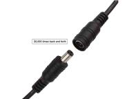 China 2.1m Jack Connector Equipped DC Power Cable PVC Female To Male Extension for sale