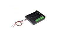 China 2 Wire 6v 4AA Battery Box Electronic Components With Wire And Switch for sale
