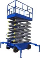 China 500kg Hydraulic Mobile Scissor Lift 3Kw Big Load Capacity High Altitude Platform for sale