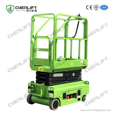China Mini Scissor Lift with 3.9m Platform Height and 240kg Load for sale