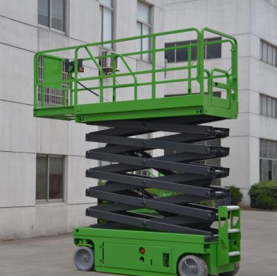 China Electrical Self Propelled Scissor Lift 12m Elevated Work Platform MEWP For Warehouse for sale