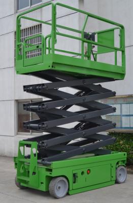 China Compact Design 12m Self Propelled Electric Scissor Lift Aerial Working Table With Long Using Period for sale