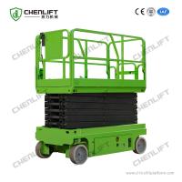 China Material Handling Self Propelled Scissor Lift Hydraulic Motor Drive Max 450kg for sale