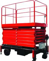 China Motorized scissor lift with loading capacity 450Kg and 6m Platform Height with Optional Extension for sale