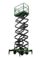 China 14 Meters Mobile Scissor Lift Hydraulic Man Lift Aerial Work Platform 500Kg Loading Capacity for sale