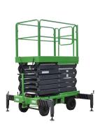 China 9 Meters Mobile Scissor Lift Aerial Work Platform 500Kg Loading Capacity Hydraulic Lift for sale