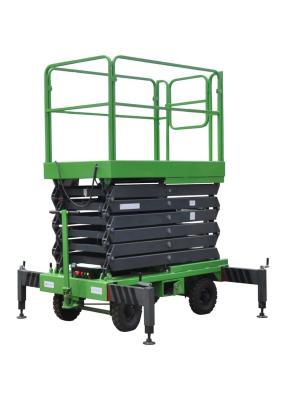 China 9 Meters Mobile Scissor Lift Aerial Work Platform 500Kg Loading Capacity Hydraulic Lift for sale